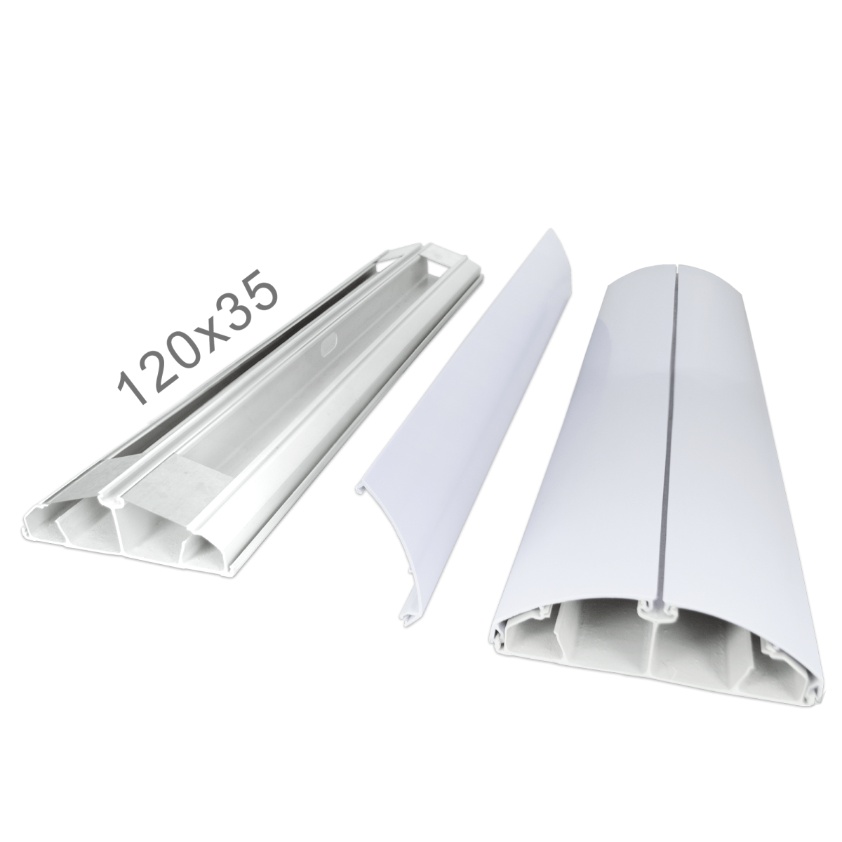 Canaleta para fios 120x60 Preta – Parcus Design