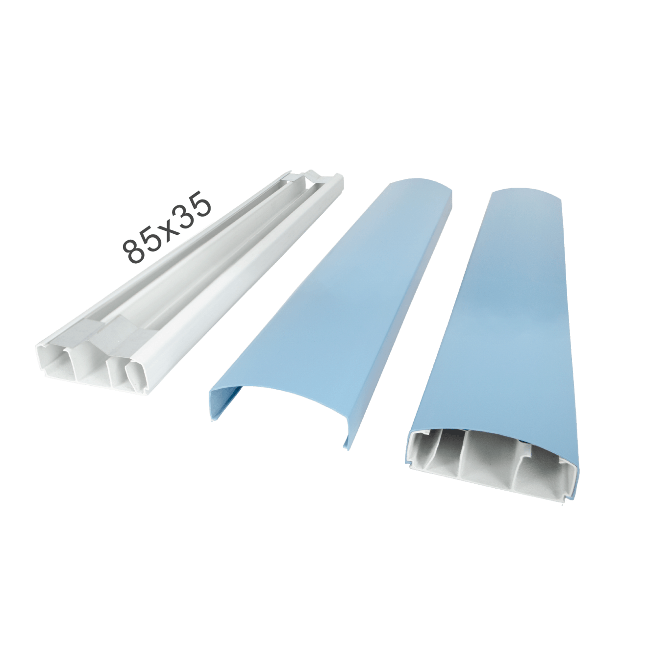 Canaleta Para Fios 85x35 Branca Parcus Design