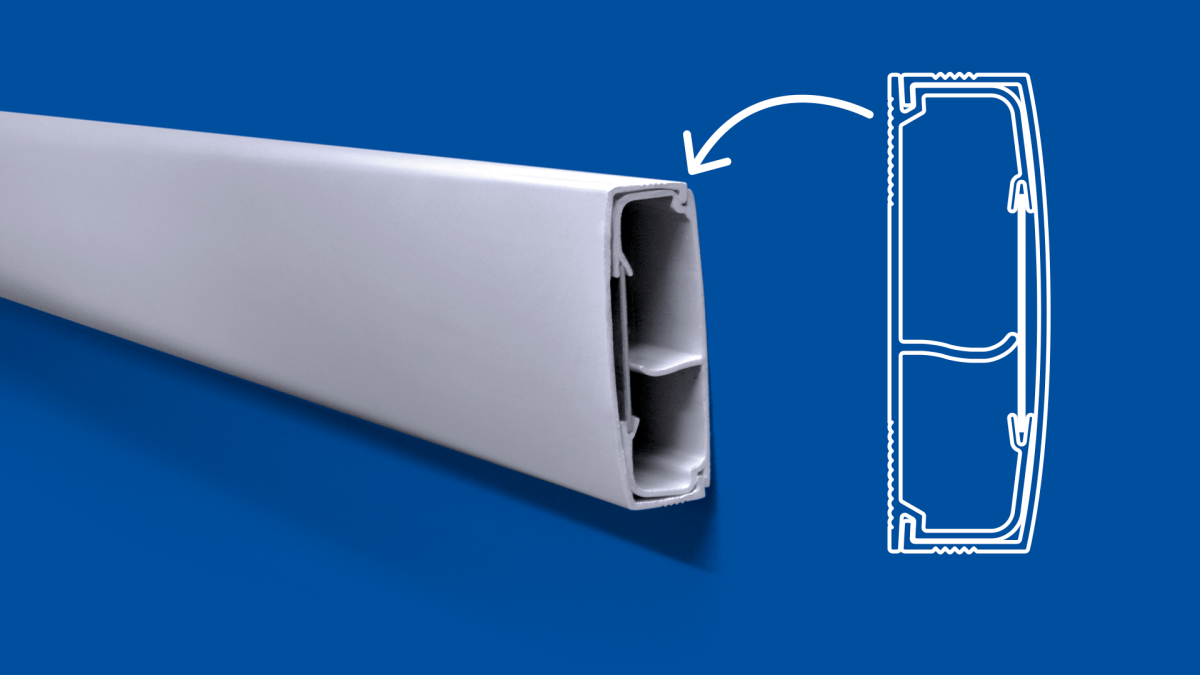 Canaleta para fios 30x10 Branca – Parcus Design