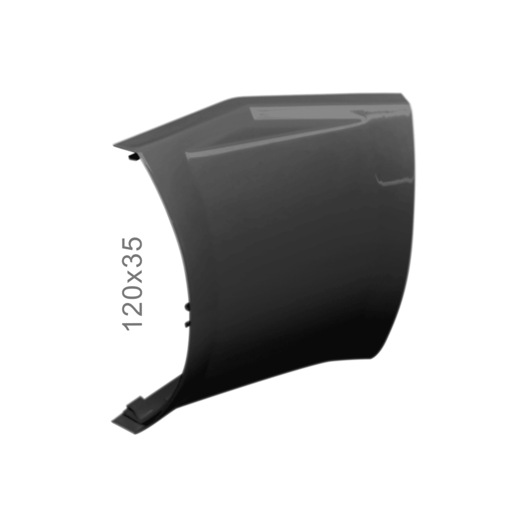 Canaleta 120×35 Preta – Parcus Design